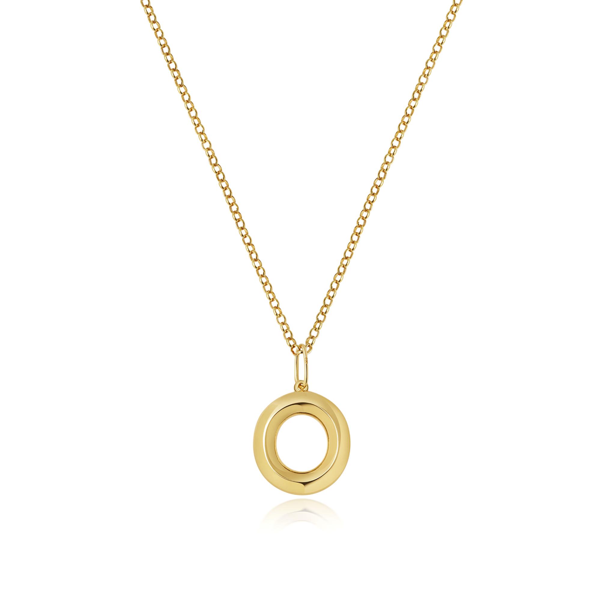 9ct Gold Initial O Pendant | Chain Reaction Jewellers