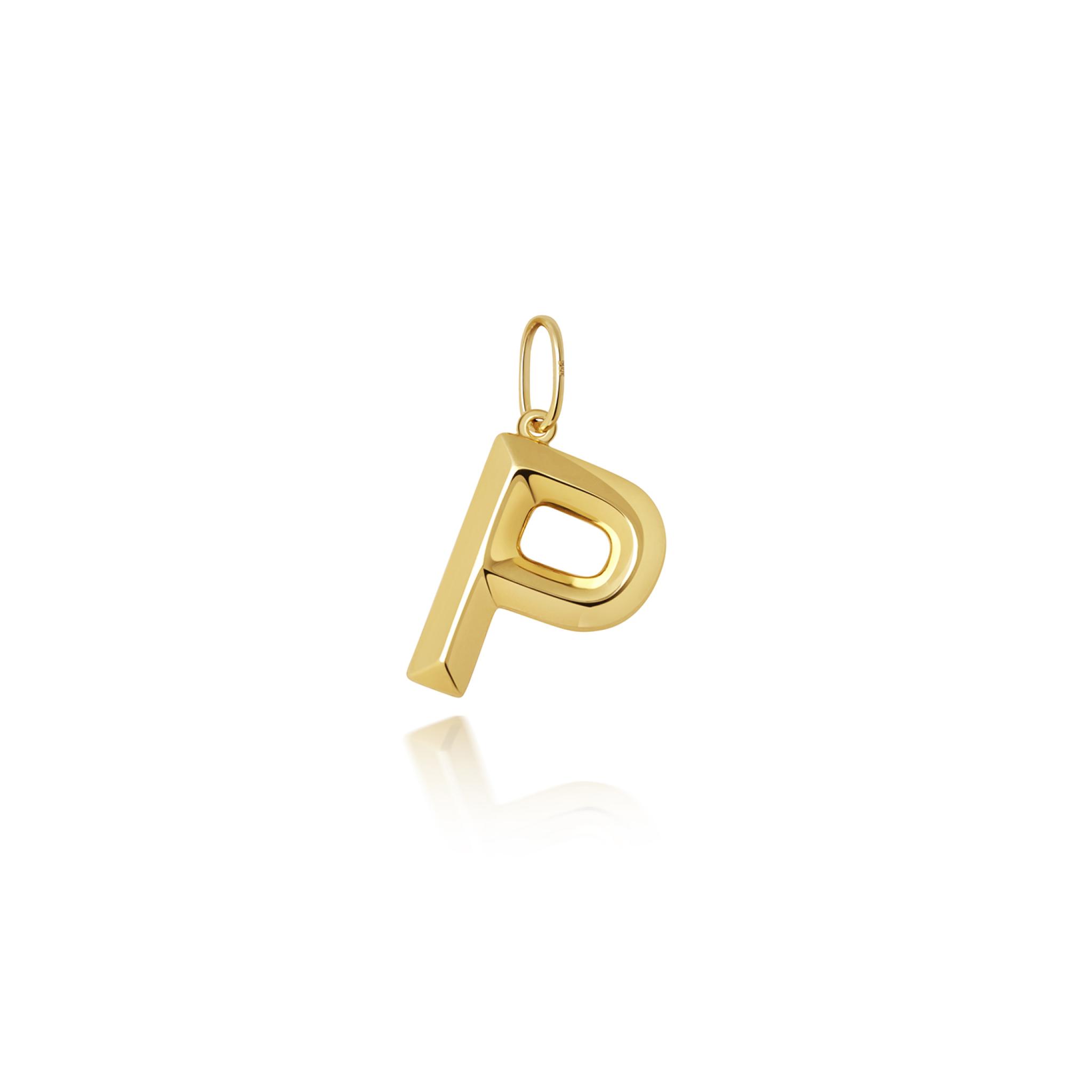 9ct Gold Initial P Pendant | Chain Reaction Jewellers