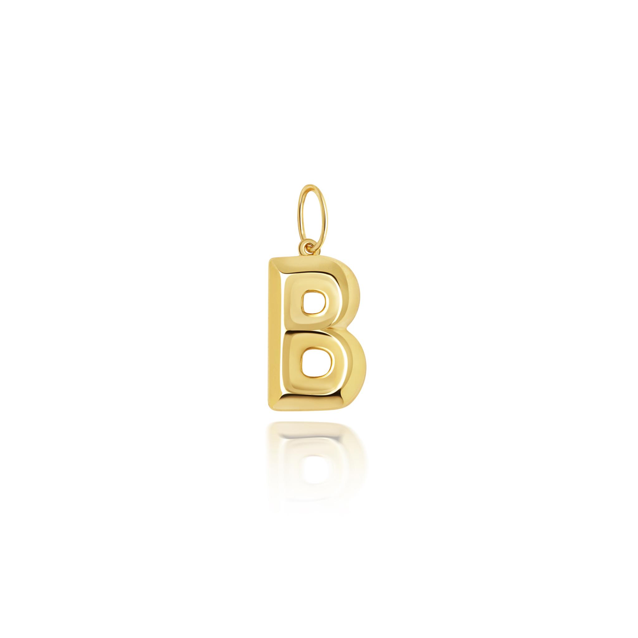 9ct Gold Initial B Pendant | Chain Reaction Jewellers